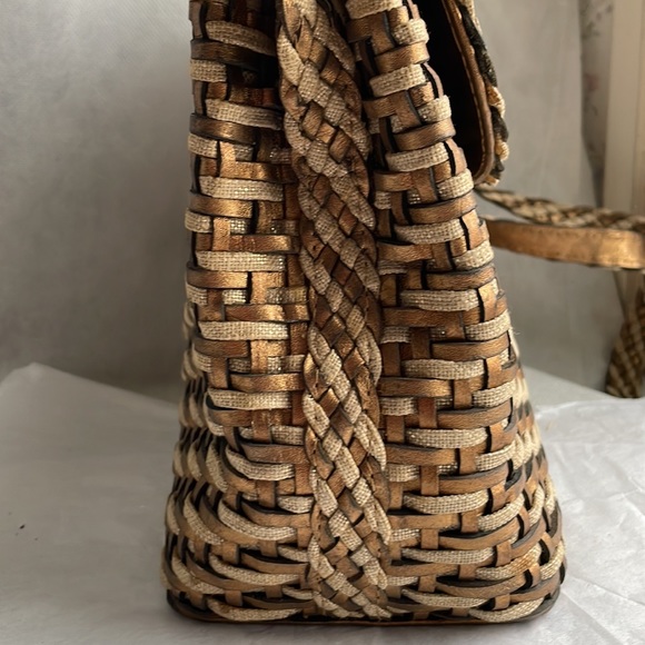 LJS collection | Bags | Vintage Ljs Collection Genuine Woven Leather ...